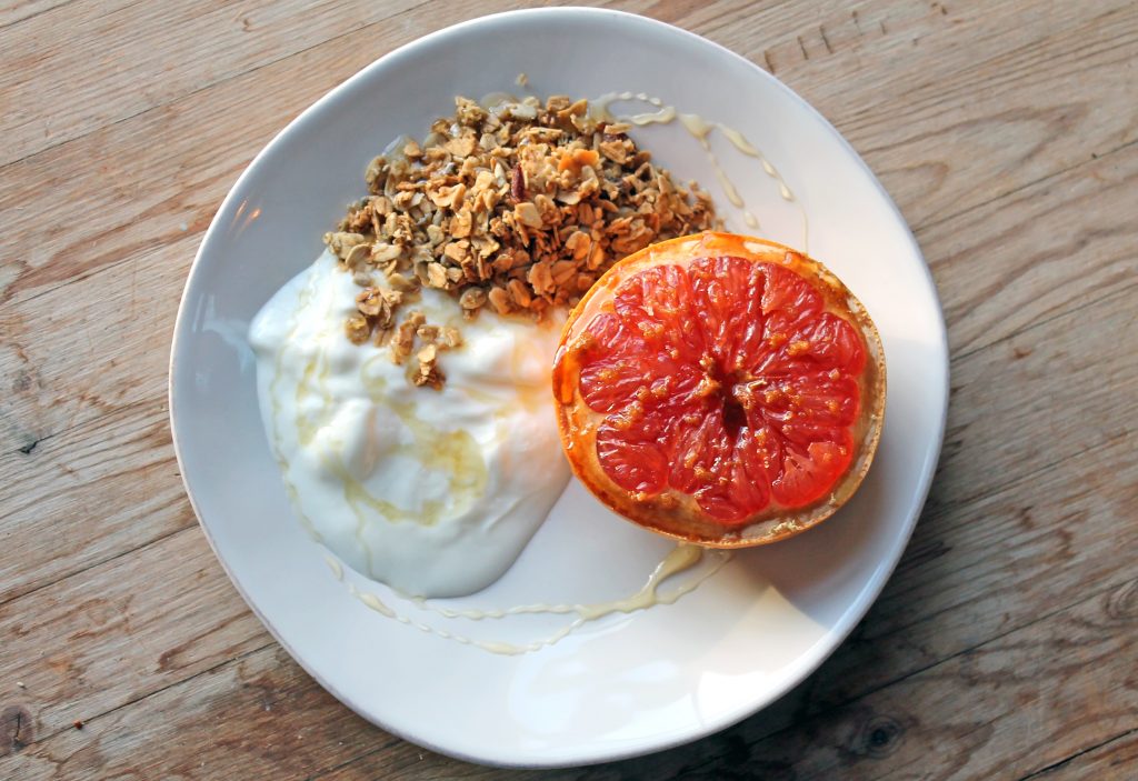 Roasted Grapefruit with Granola & Yogurt - Middlebury Food Co-op